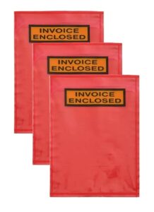 175mm x 125mm Invoice Enclosed Red - Macarthur Wrap & Strap